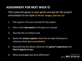 Game 3D - Art Styles | PPTX