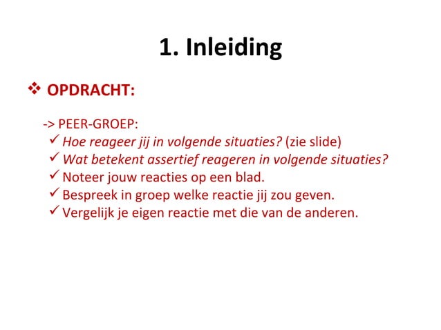 Les 1 Ik Als Communicator Assertiviteit 1 | PPT | Education