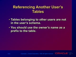 Les10[1]Creating and Managing Tables | PPT