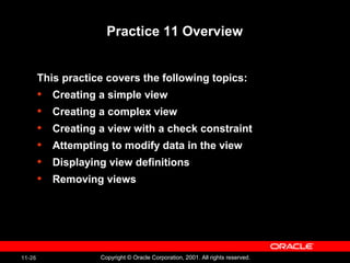 Creating Views - oracle database | PPT