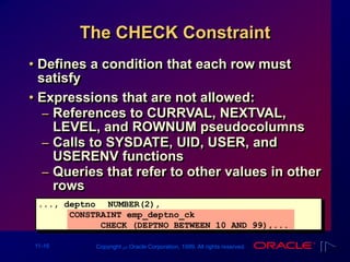 Les11[1]Including Constraints | PPT