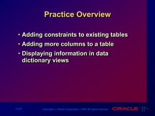 Les11[1]Including Constraints | PPT