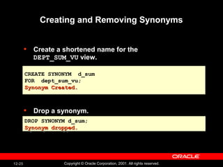 Database Objects | PPT