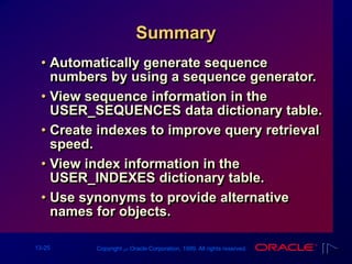 Les13[1]Other Database Objects | PPT
