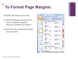 Les15 Modifying Page Layout | PPT