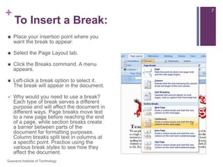 Les15 Modifying Page Layout | PPT