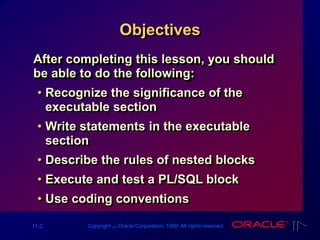 Les17[1] Writing Executable Statements | PPT