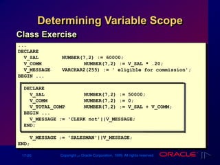 Les17[1] Writing Executable Statements | PPT
