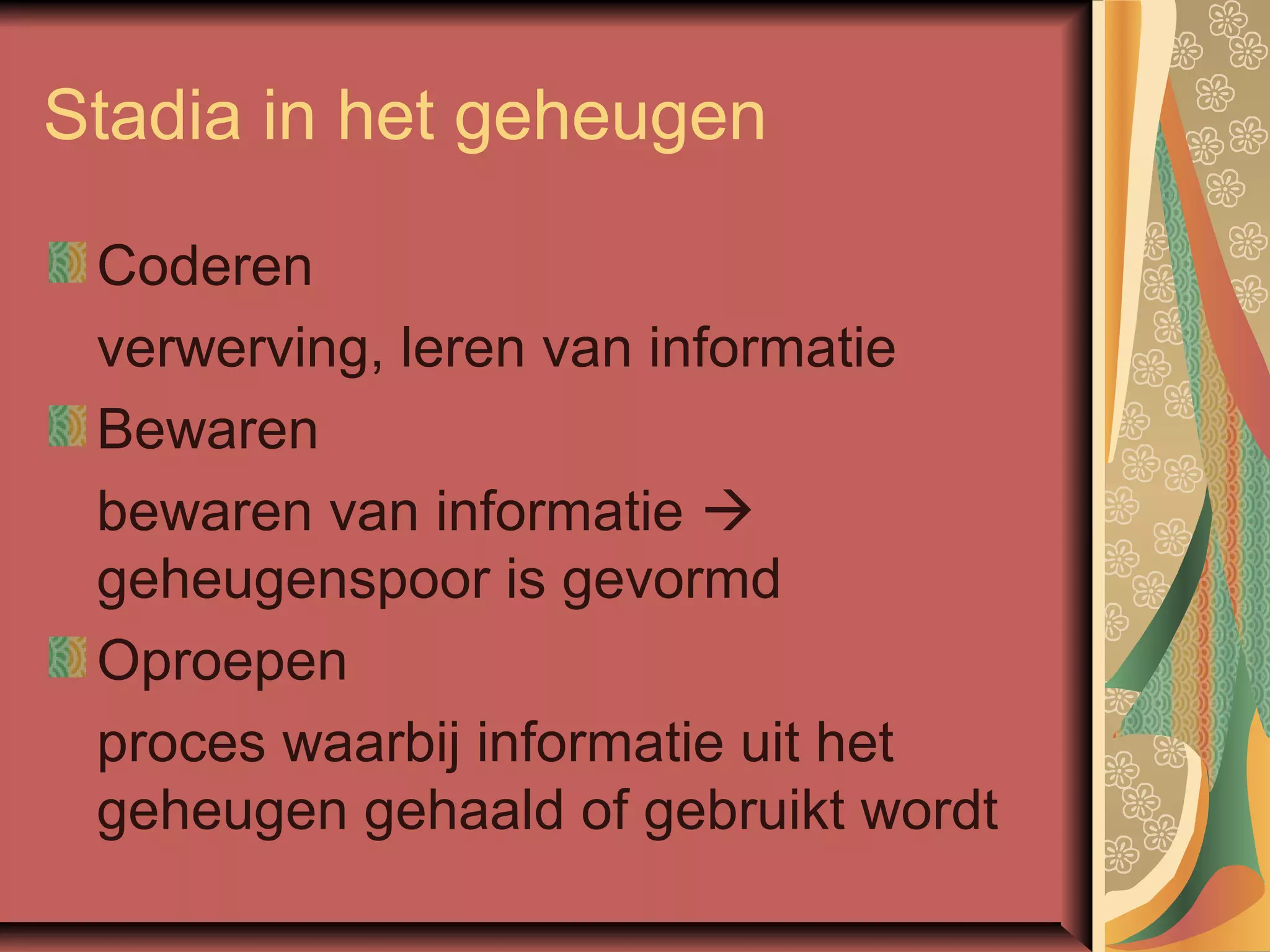 Les 1, het geheugen | PPT
