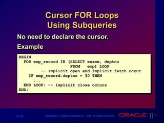 Les21[1]Writing Explicit Cursors | PPT