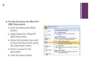 Les3 Saving Documents | PPT