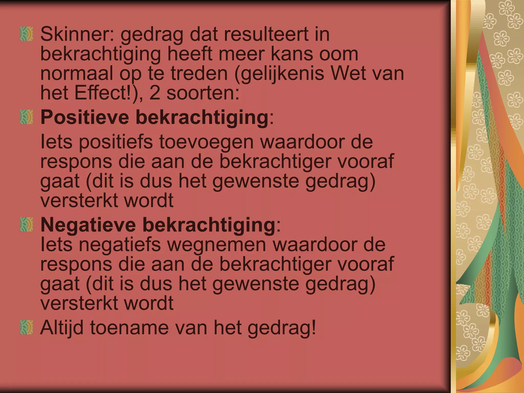 Les 3, conditioneren en leren | PPT