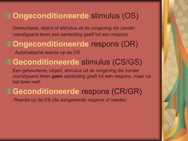 Les 3, conditioneren en leren | PPT
