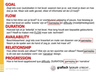 Les 4 Leveldesign 2012 2013 | PPT