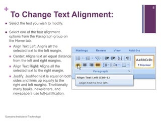 Les8 Formatting Text | PPTX