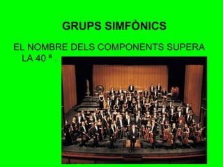 Les agrupacions musicals | PPSX
