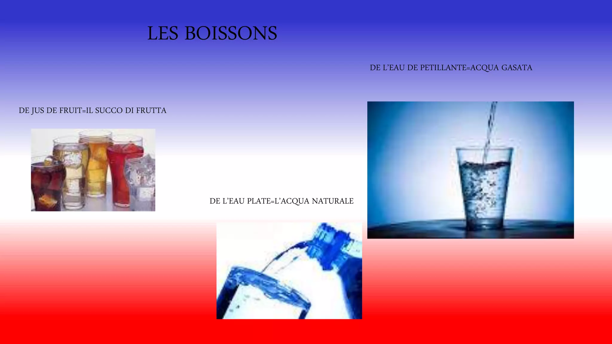 Les aliments et les boissons | PPTX