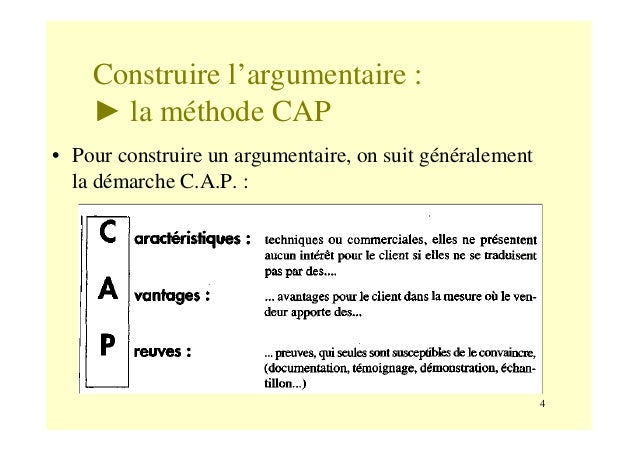 Les argumentations commerciales