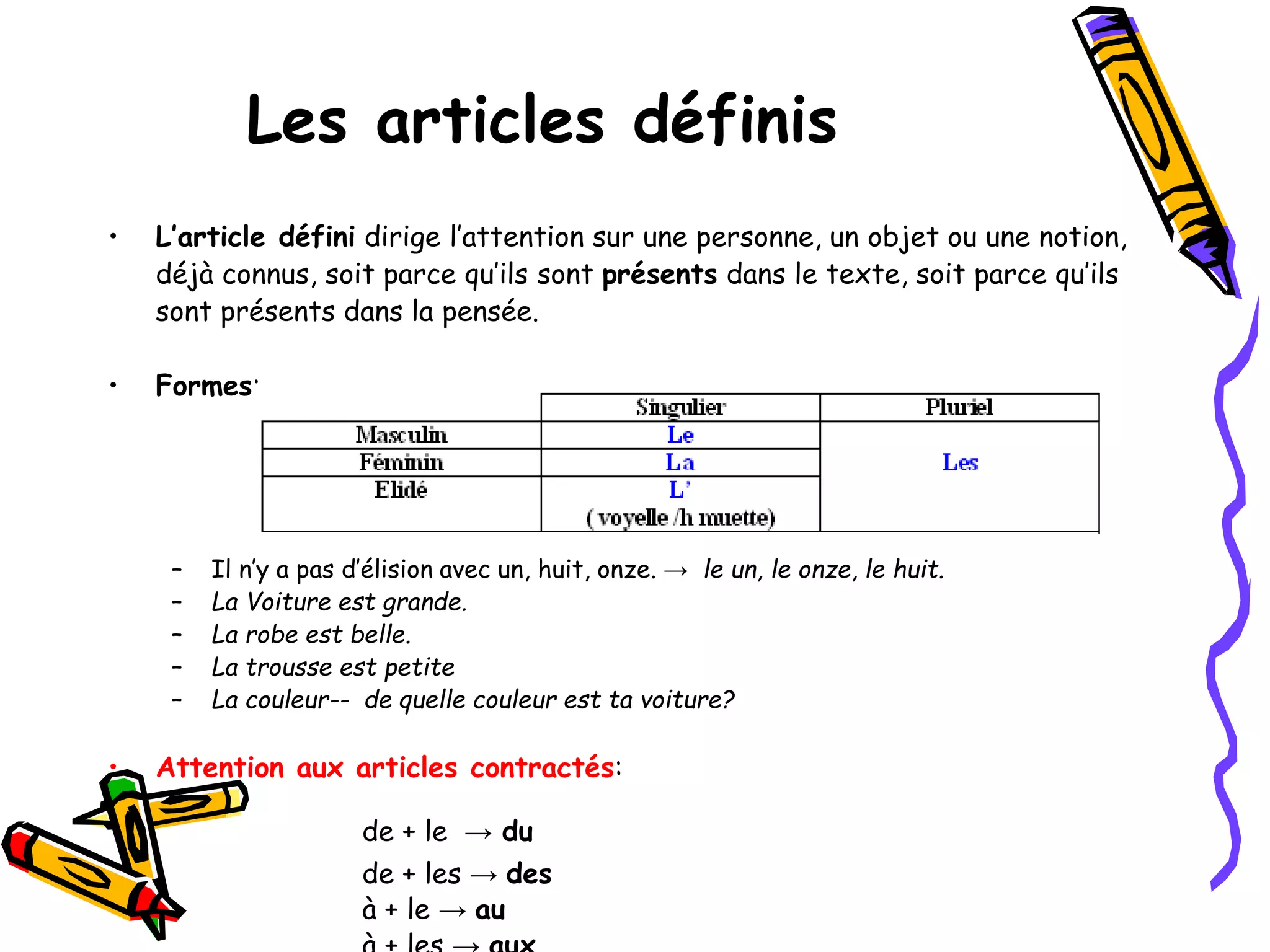 Article Défini Et Indéfini Exemple – NYSNIB