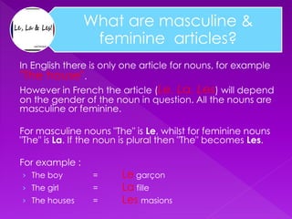 Les articles | PPTX