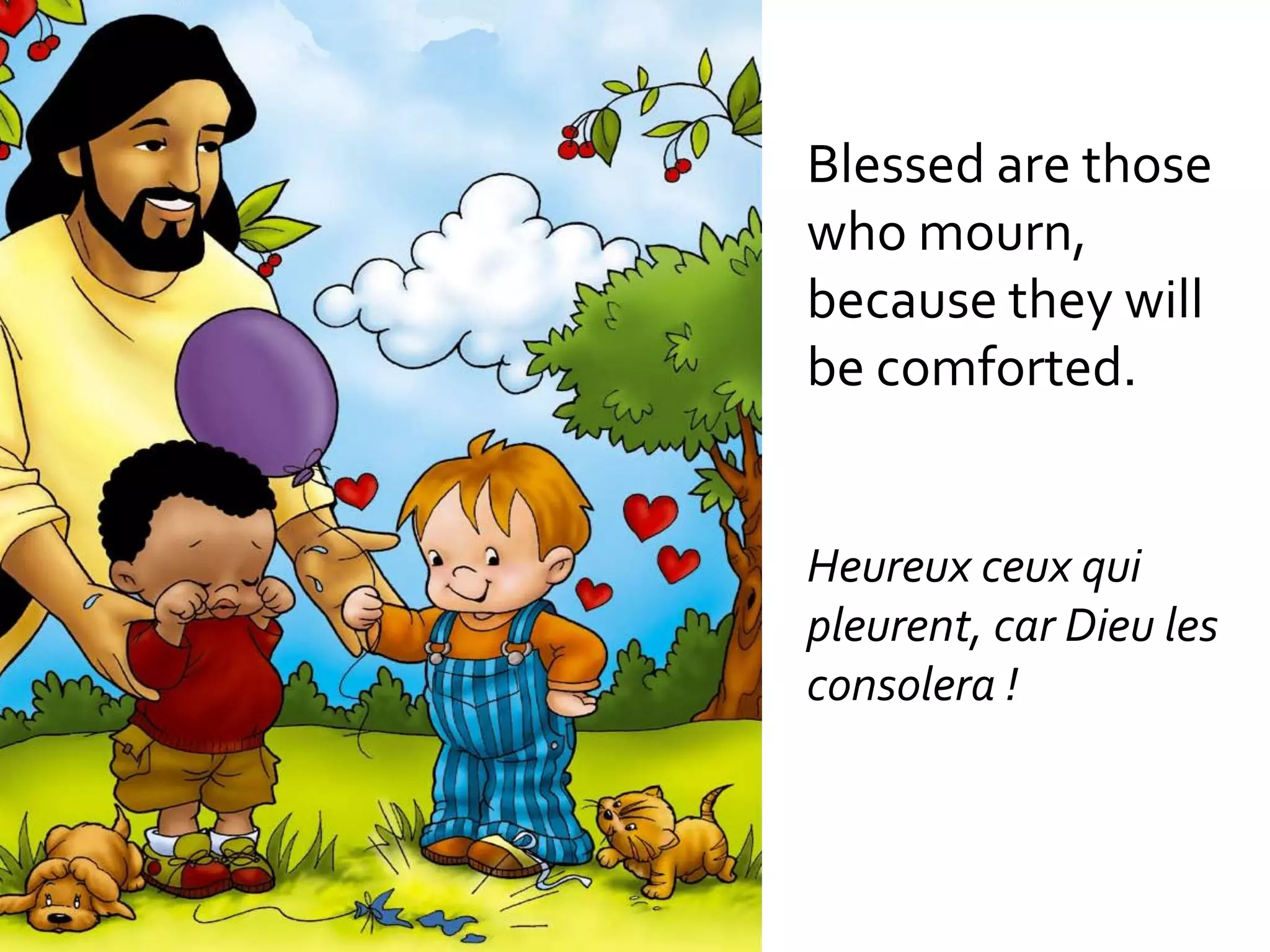 Les béatitudes pour enfants - the beatitudes for children | PDF ...