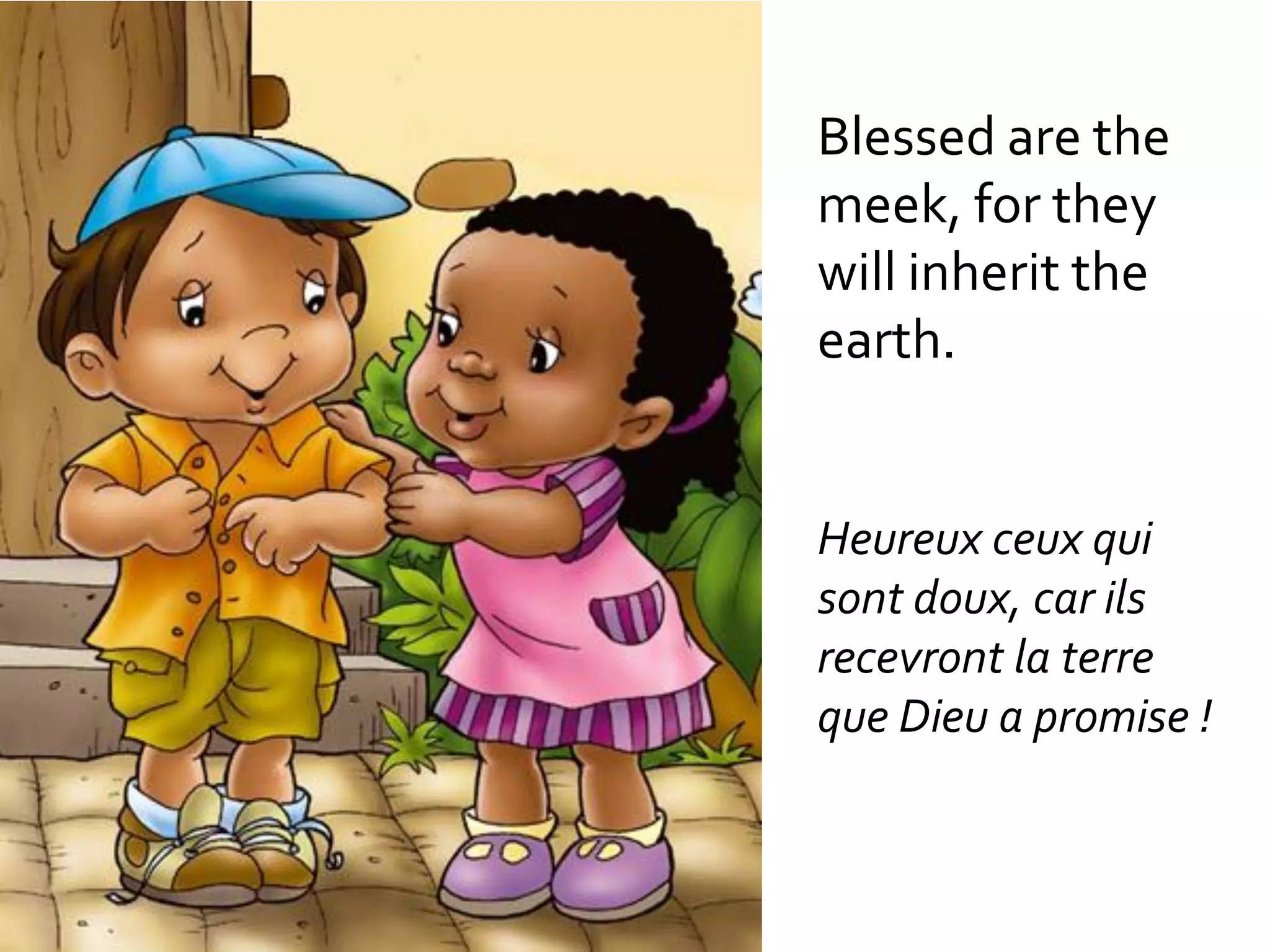 Les béatitudes pour enfants - the beatitudes for children | PDF ...