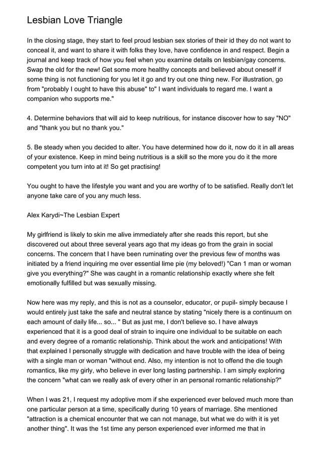 Lesbian Love Triangle Pdf