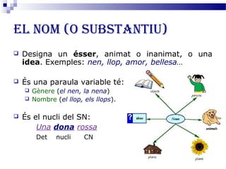 Les categories gramaticals3r | PPT