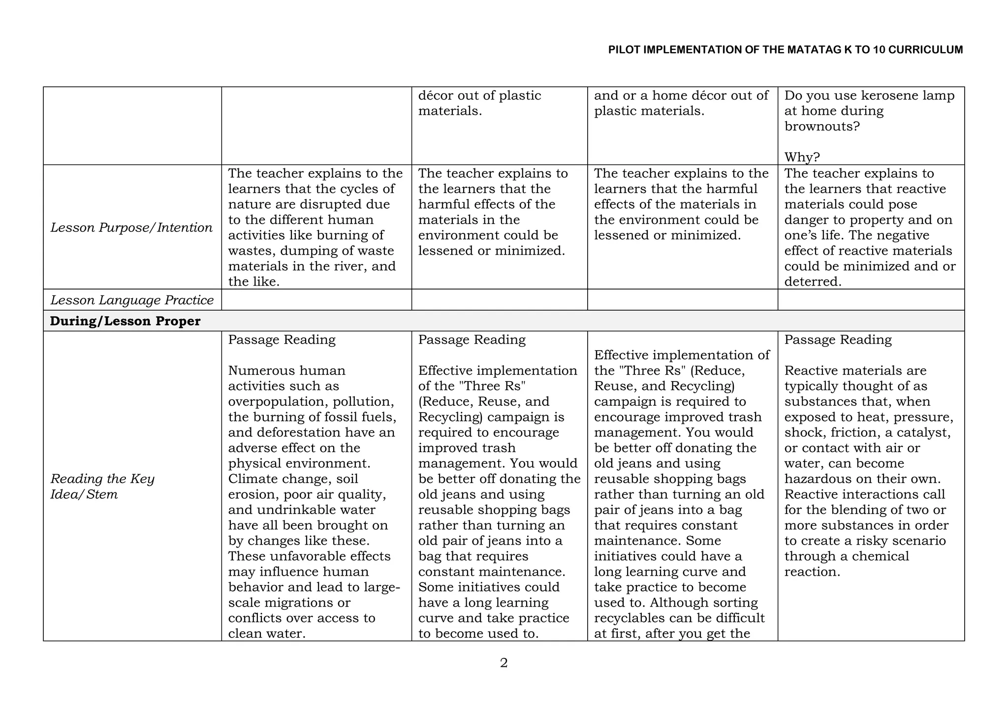Lesson Exemplar in Grade 4 SCIENCE subject | PDF