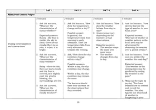 Grade 3 Science Lesson Exemplar on Weather Patterns and Observation | PDF