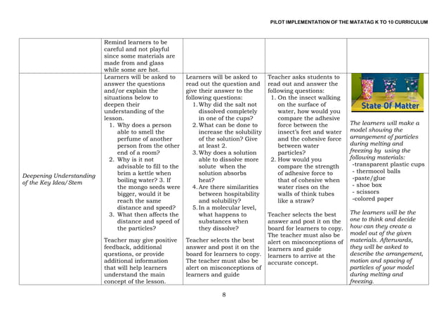 LE_Science7_Q1_week-2_final.pdf Learning Exemplar for science 7 MATATAG curriculum | PDF ...