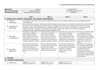 LE_Science7_Q1_week-2_final.pdf Learning Exemplar for science 7 MATATAG curriculum | PDF