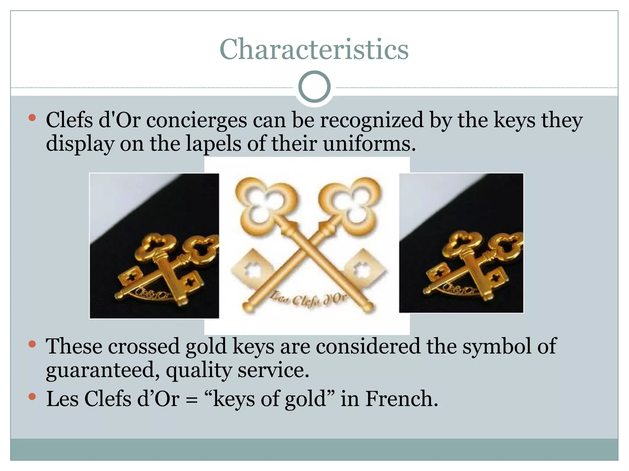 Les clefs d'or | PPT