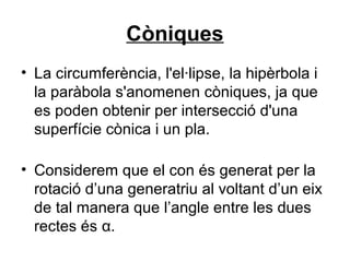 Les còniques | PPT