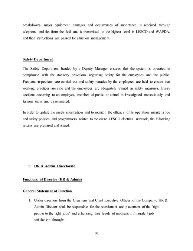 Lesco internship by muhammad talha | DOCX | Business Accounting & Finance | Business