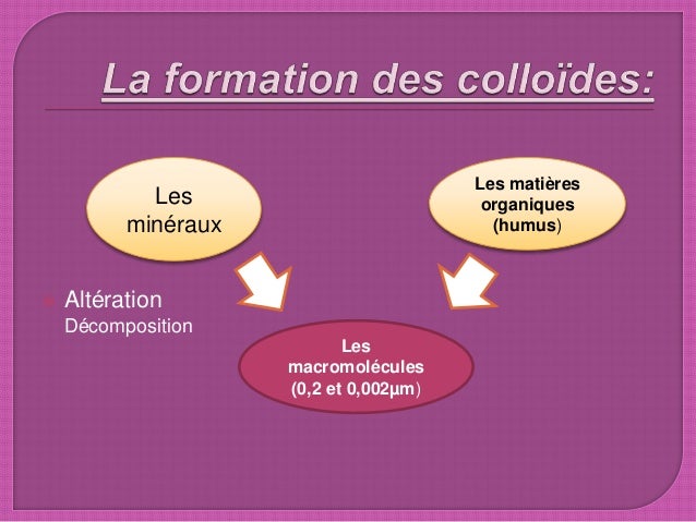 Les colloides ( Les complexes colloïdes du sol )
