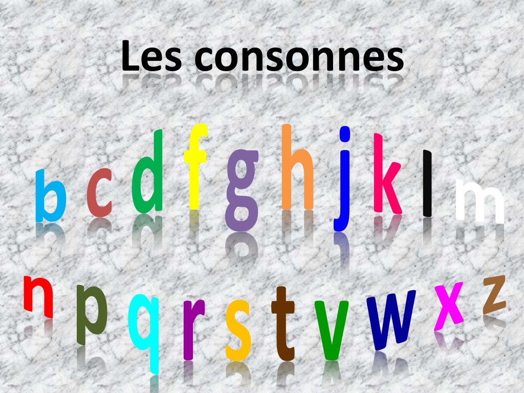 Les consonnes