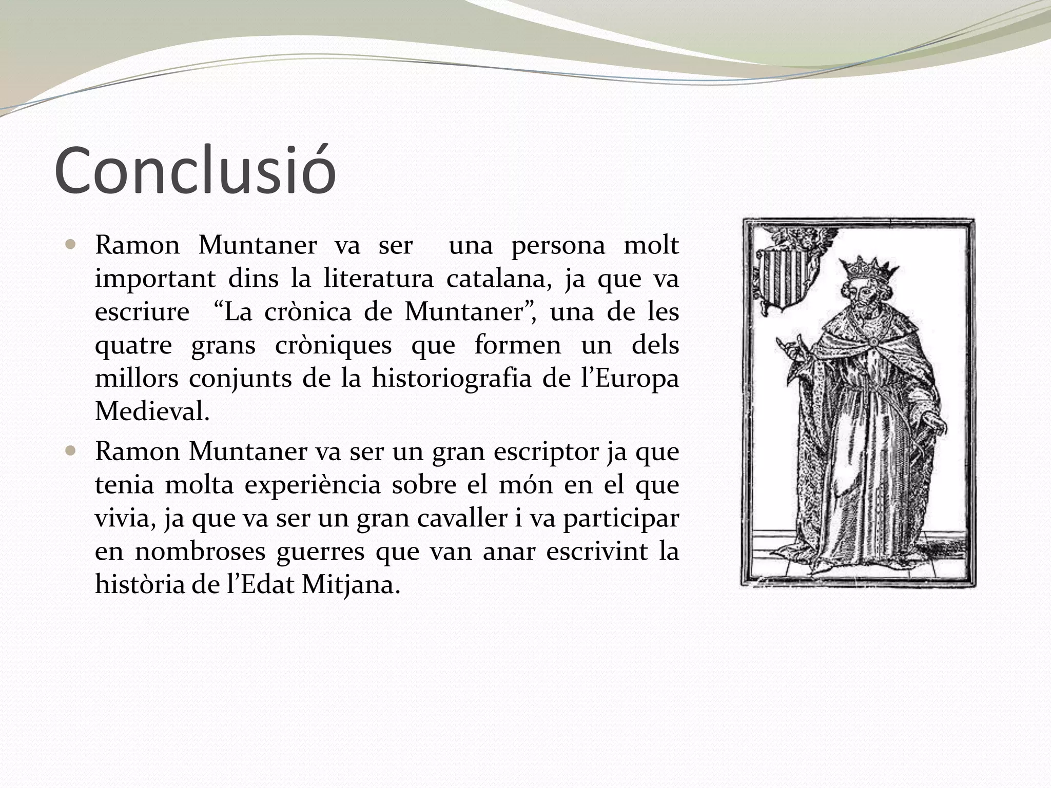 Les cròniques de Ramon Muntaner | PPTX