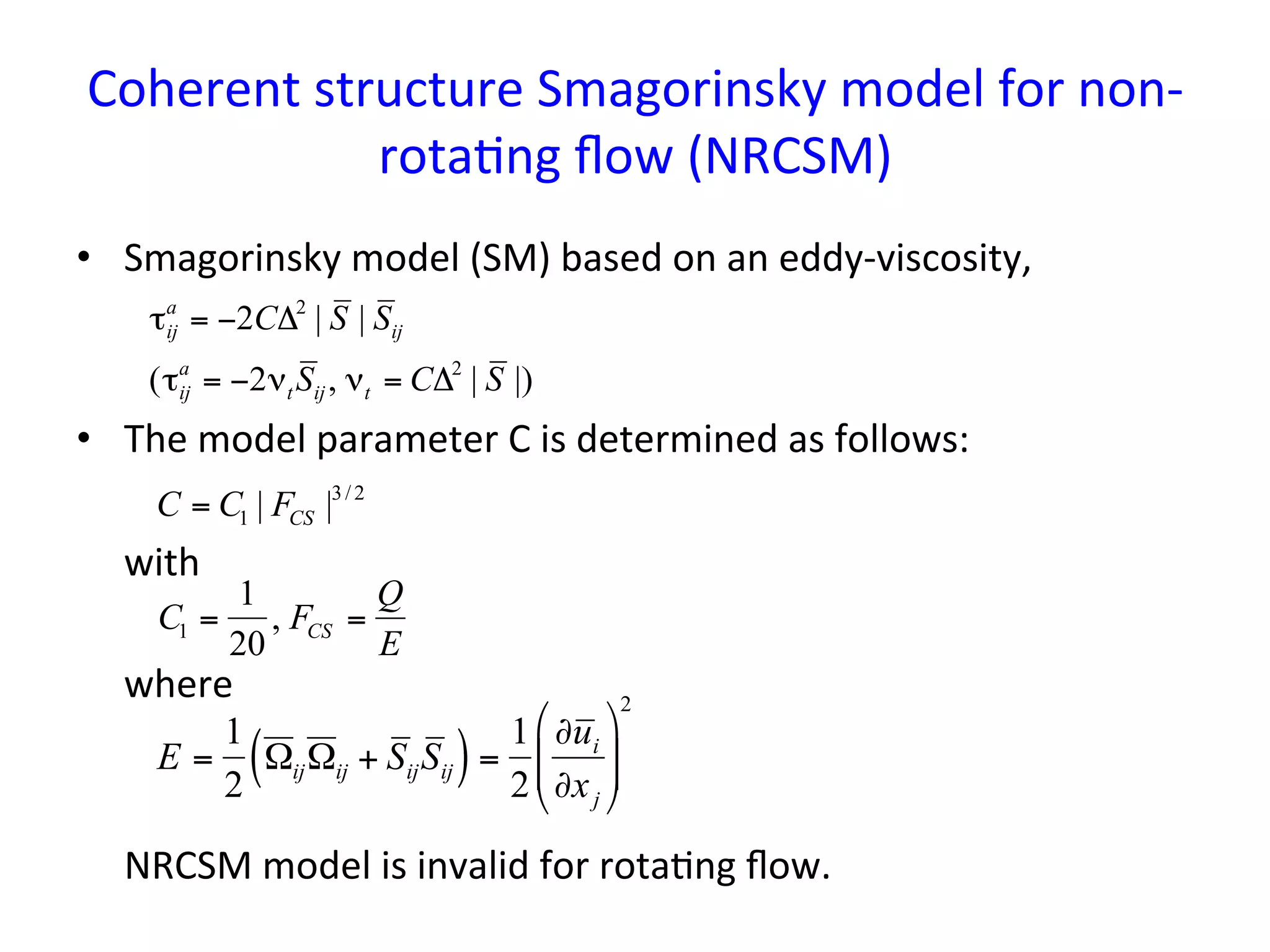 Customization of LES turbulence model in OpenFOAM | PDF