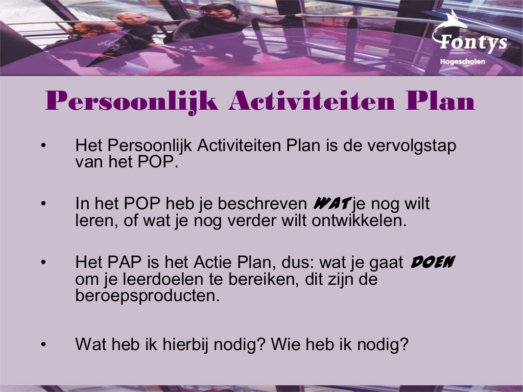 Lesdag 2 pop en pap ontwikkeling