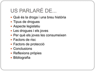 Les drogues(power point) | PPTX