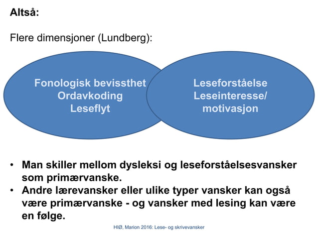 Lese- og skrivevansker 2017 | PPT
