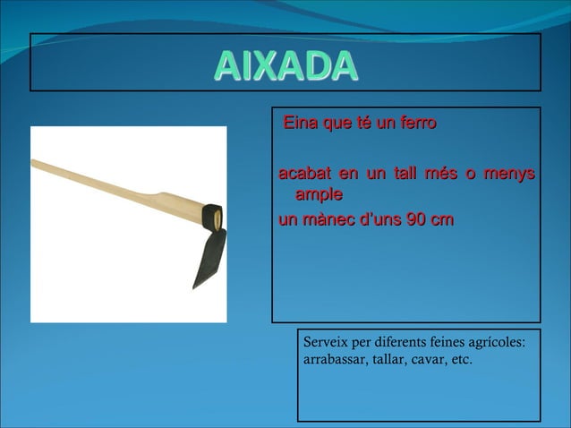 Les eines del l'hort. Grup 2 | PPT