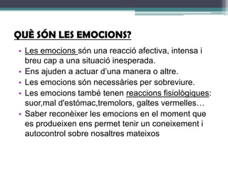 Les emocions | PPTX