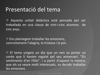 Les emocions ud didactica | PPT