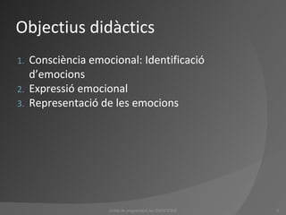 Les emocions ud didactica | PPT