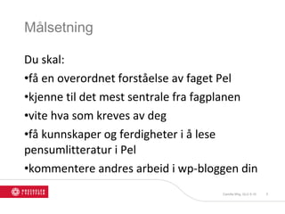 Leseseminar pel 2011 - matteklassen | PPT