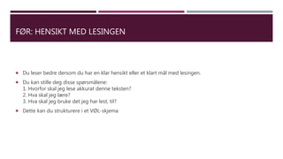 Lesestrategier pp | PPT