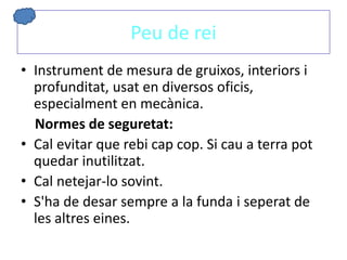 Les famílies d’eines | PPTX