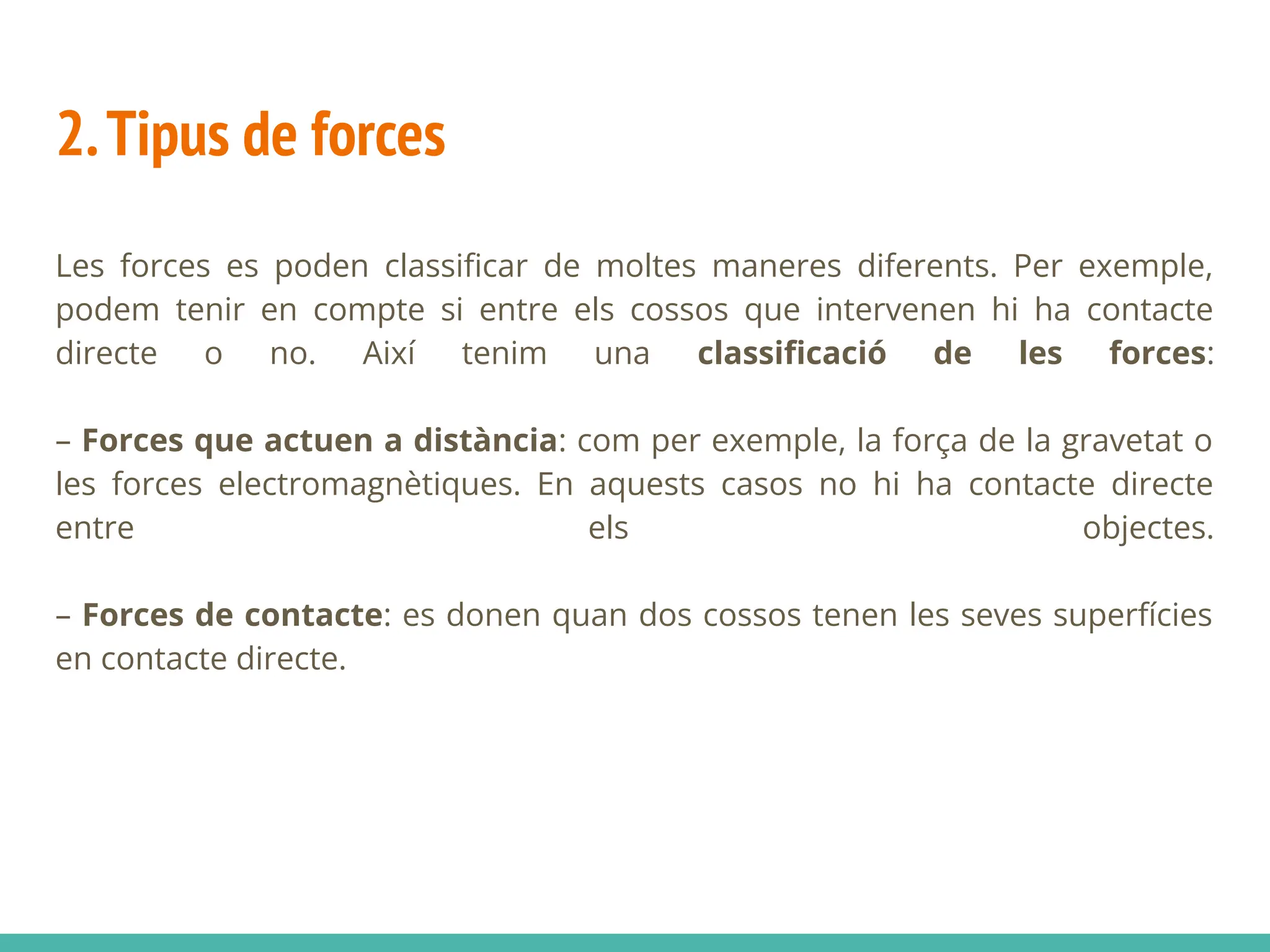Les forces i els seus efectes. Dinàmica 2n ESO | PDF